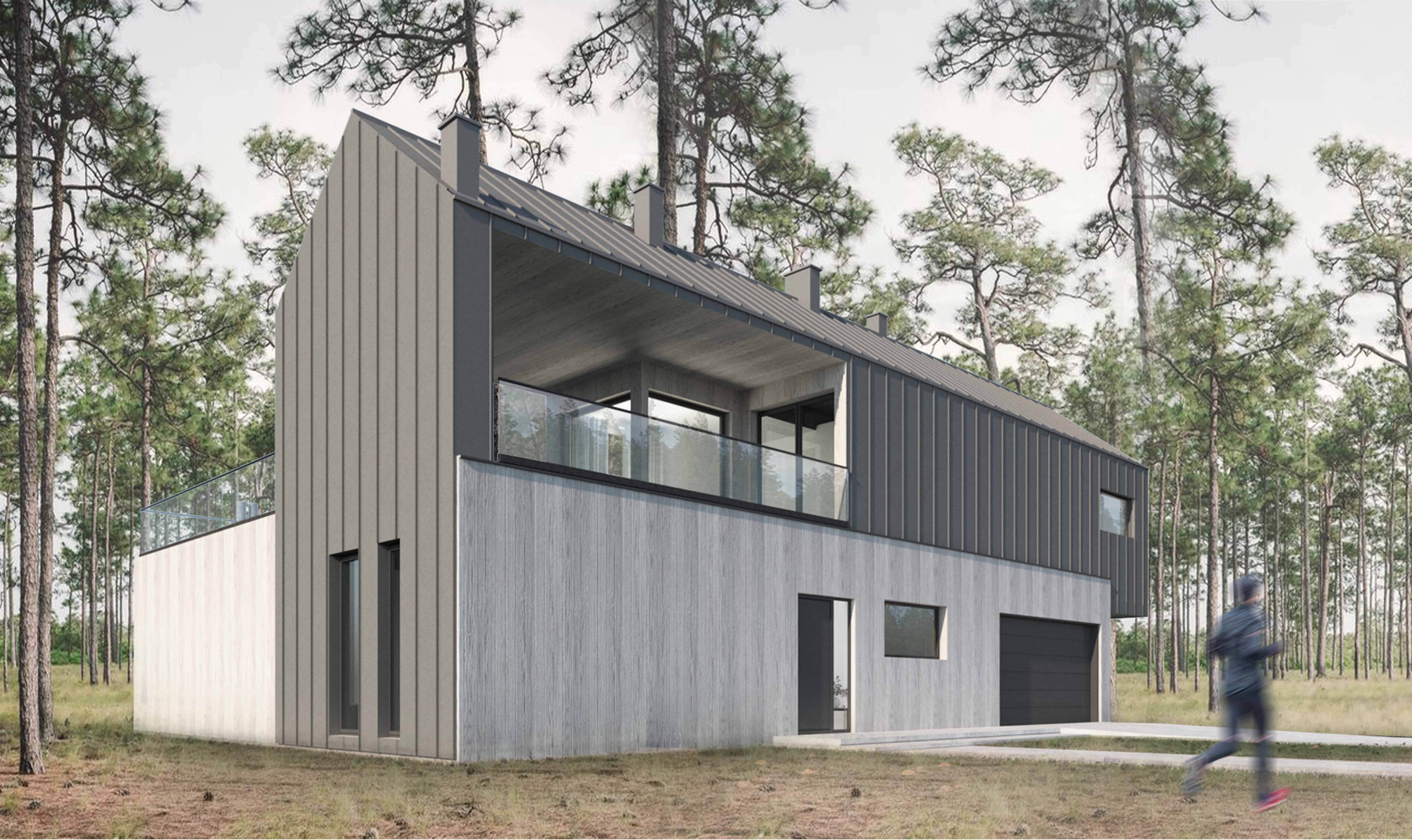 DOM JEDNORODZINNY Z KONTENERÓW K-95 - NANOstudio® DOM JEDNORODZINNY Z KONTENERÓW K-95 - NANOstudio®